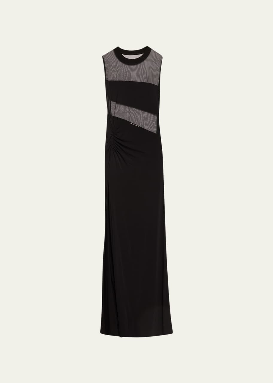 Nensi Dojaka Long Sheer Panel Dress - Bergdorf Goodman