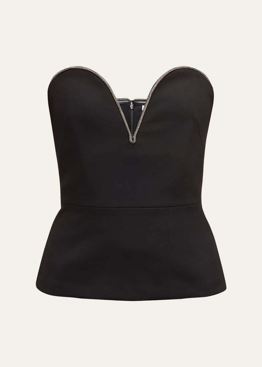 Veronica Beard Norma Embellished Bustier Top - Bergdorf Goodman
