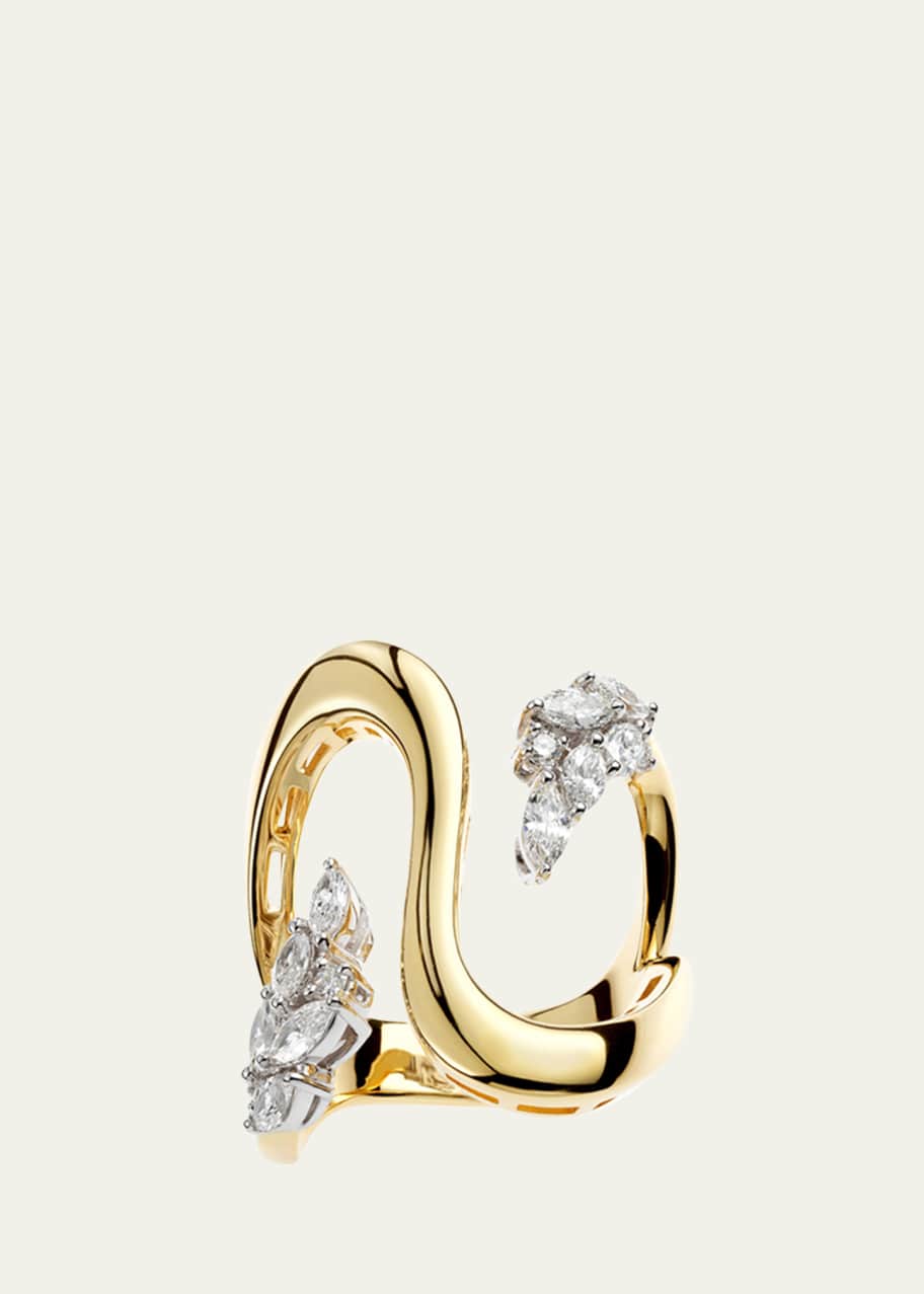 Yeprem 18K Golden Strada Stackable Diamond Ring - Bergdorf Goodman