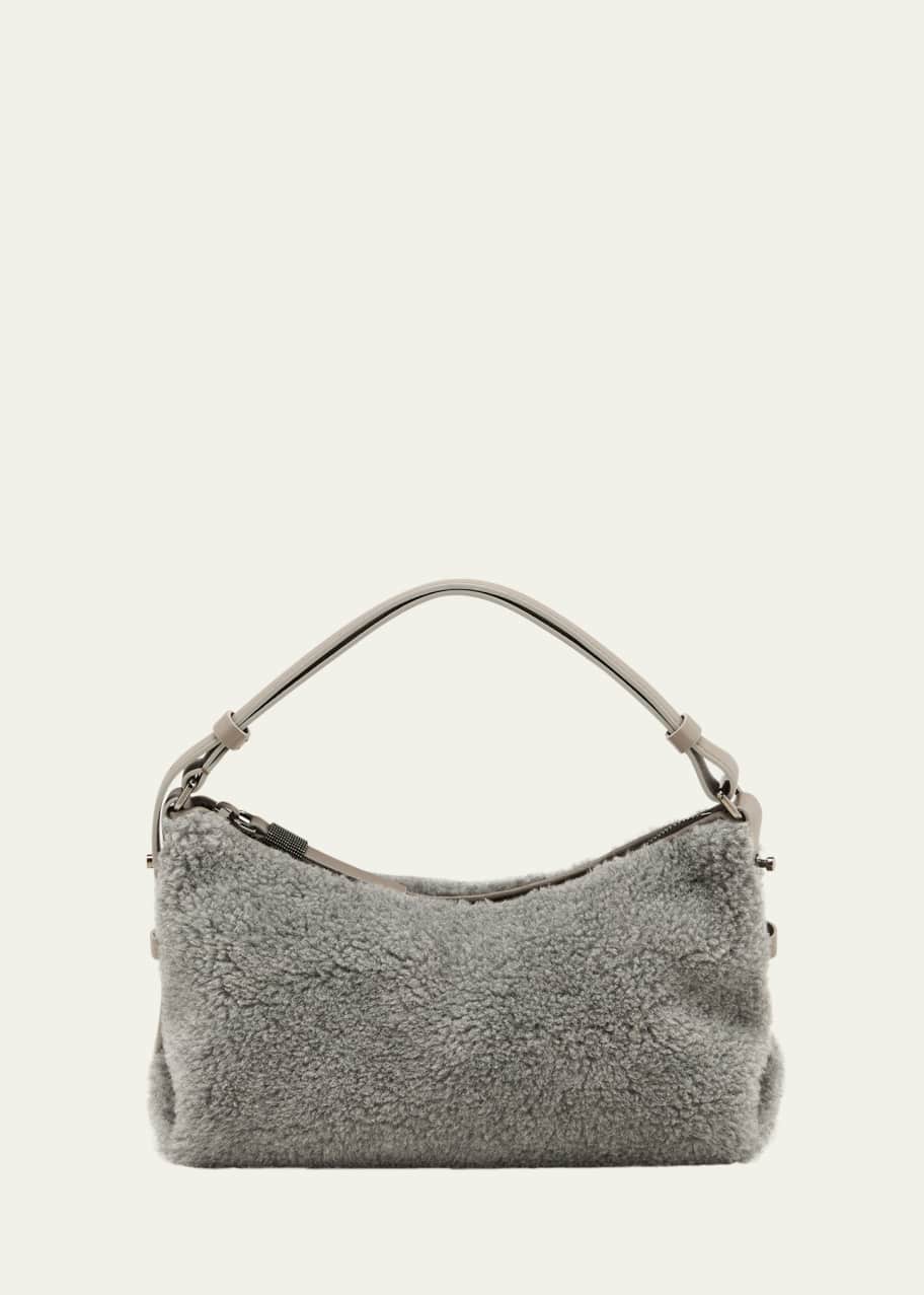 Brunello Cucinelli Virgin Wool Shoulder Bag - Bergdorf Goodman