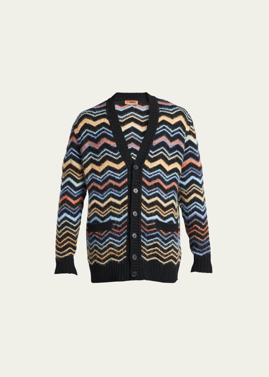Missoni Men's Multicolor Chevron Cardigan - Bergdorf Goodman