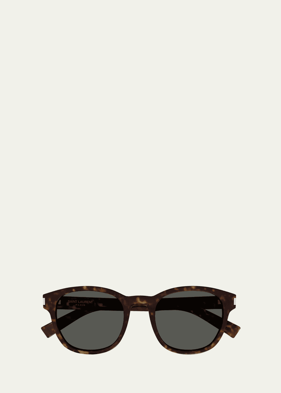 Saint Laurent Men's SL 620 Acetate Round Sunglasses - Bergdorf Goodman