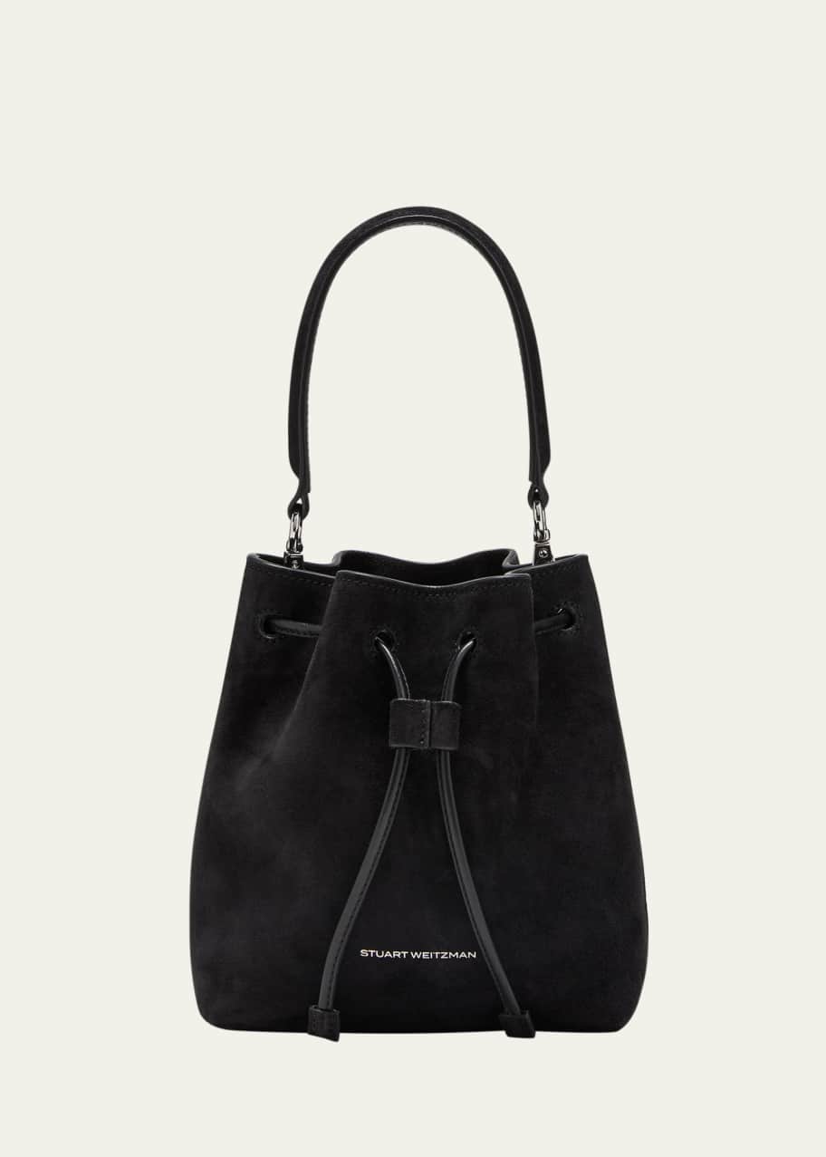 Stuart Weitzman Rae Mini Suede Bucket Bag - Bergdorf Goodman