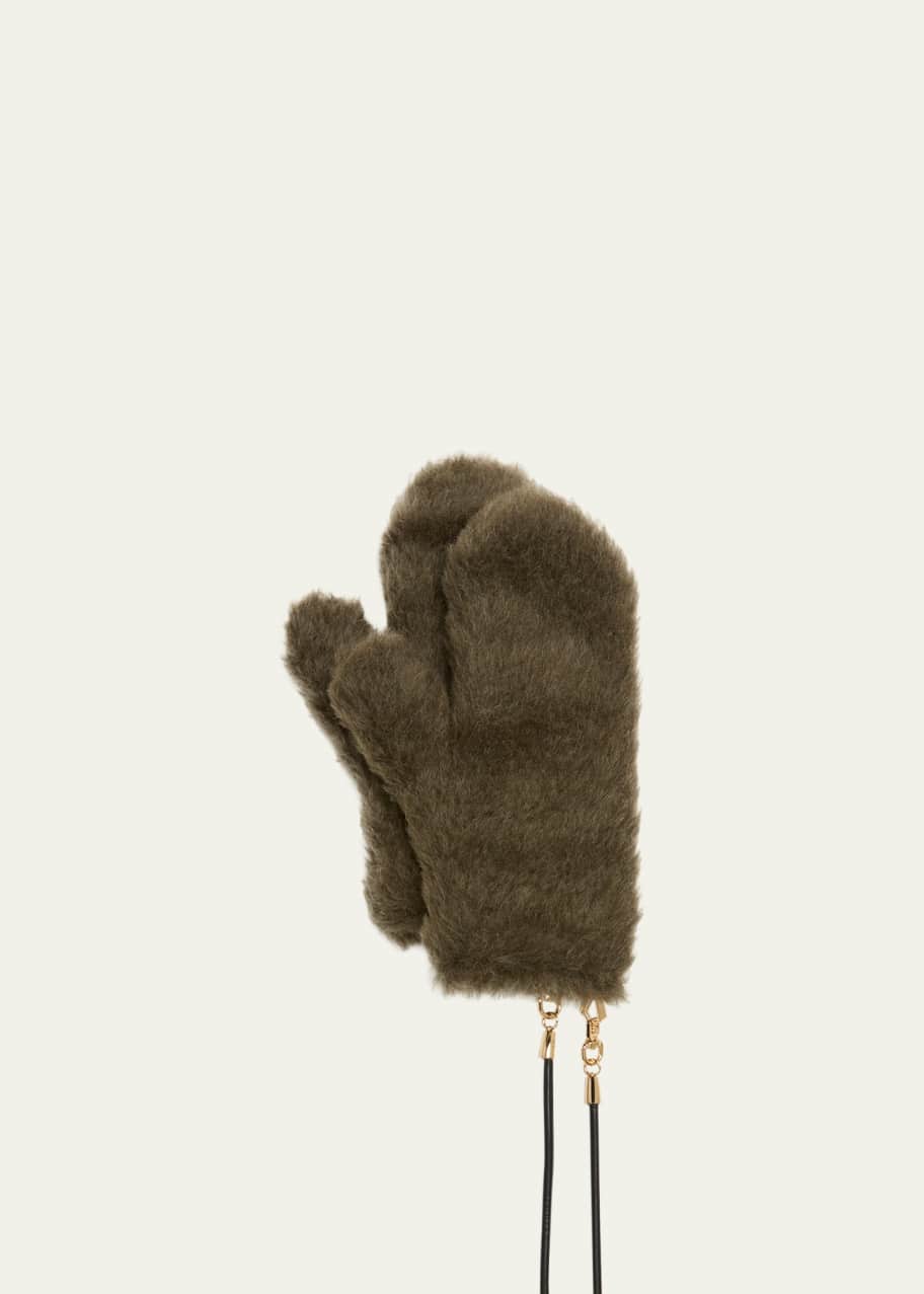 Max Mara Ombrato Shearling Mittens - Bergdorf Goodman