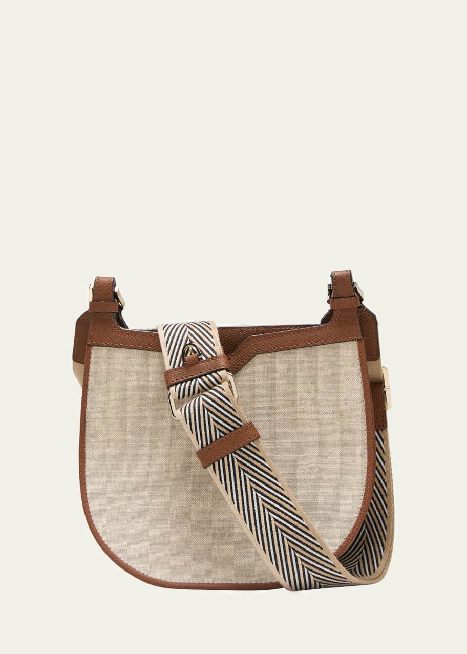 Valextra Small Canvas Crossbody Bag - Bergdorf Goodman