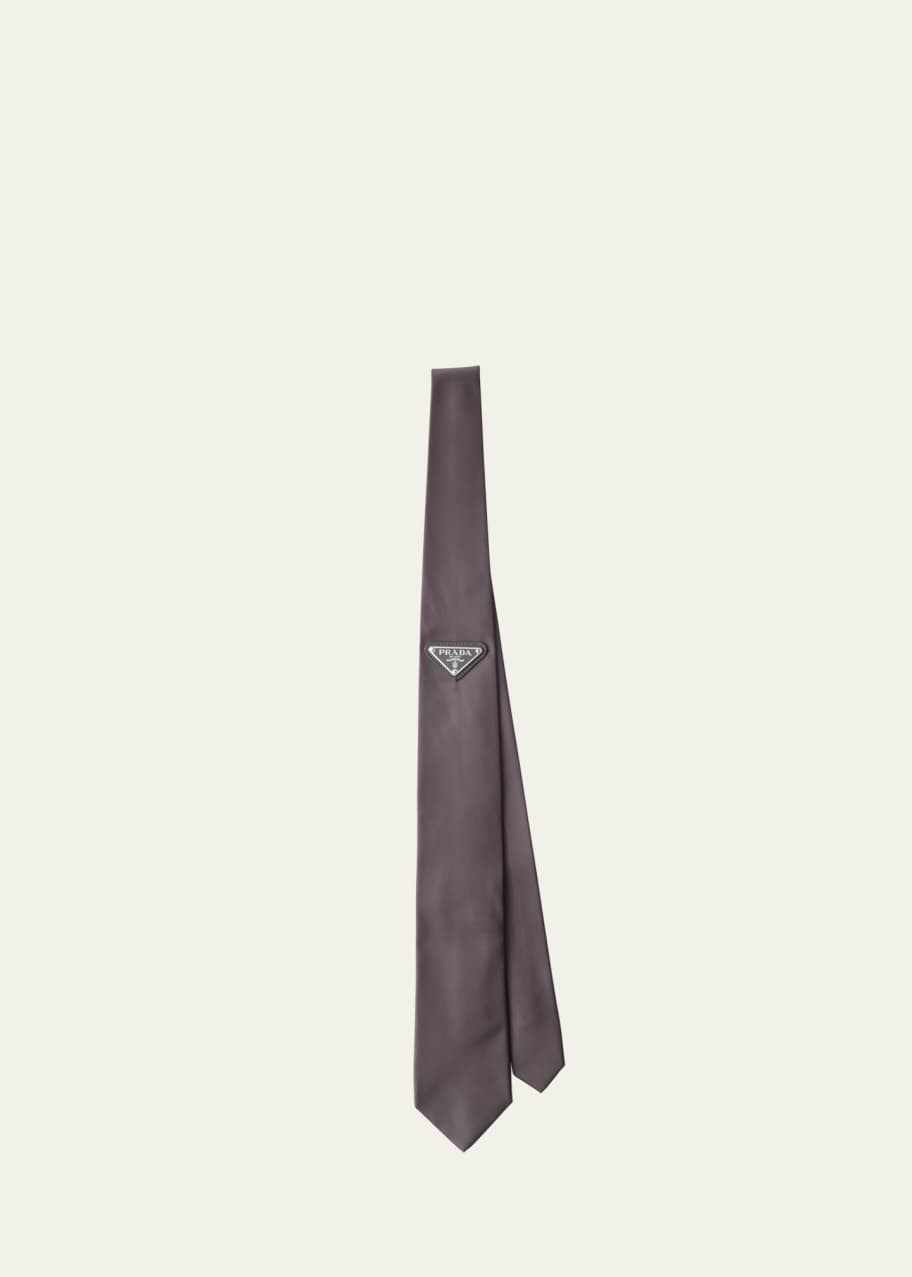 prada logo tie