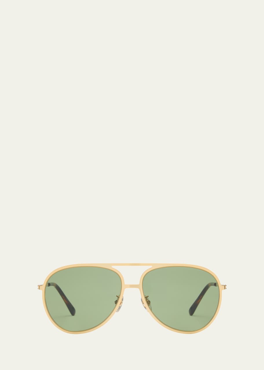 Stella McCartney Pilot Metal Alloy & Plastic Aviator Sunglasses ...