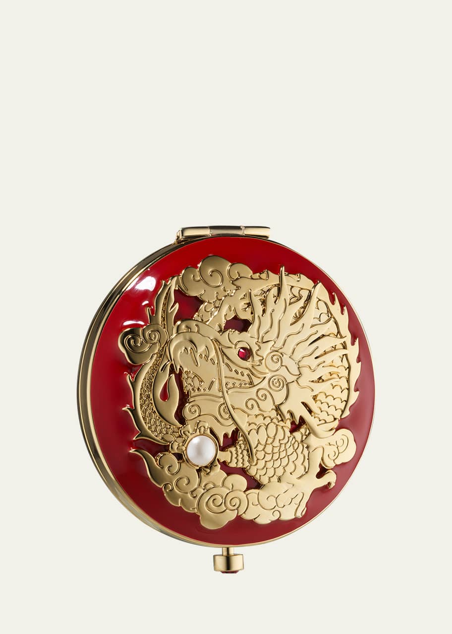 Estee Lauder Year of the Dragon Refillable Metal Compact - Bergdorf Goodman
