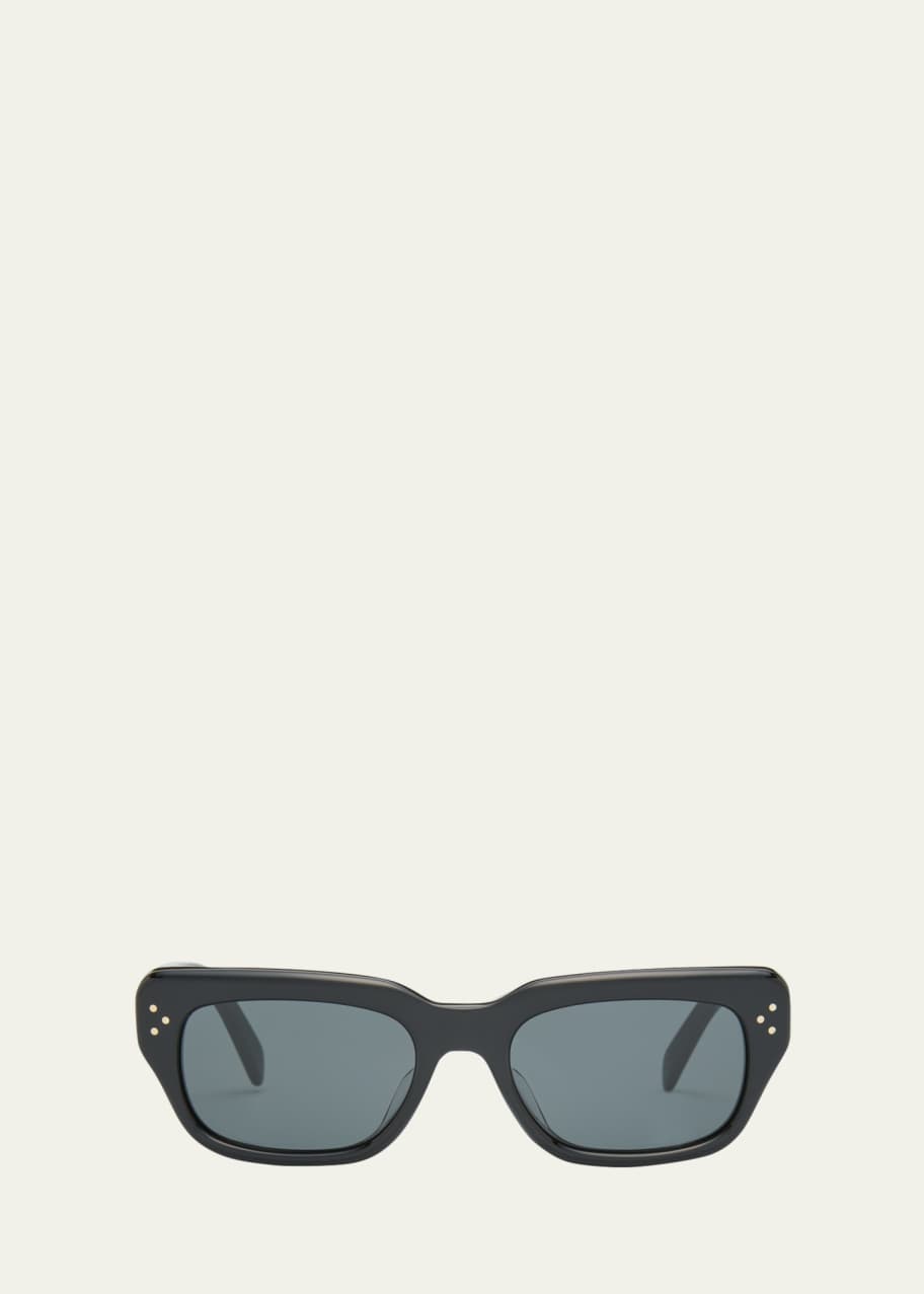 Celine Men's 3-Dot Acetate Rectangle Sunglasses - Bergdorf Goodman