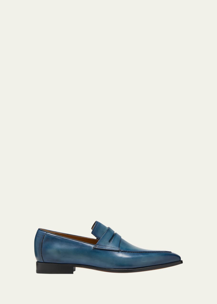 Berluti Men's Andy Calfskin Penny Loafers - Bergdorf Goodman