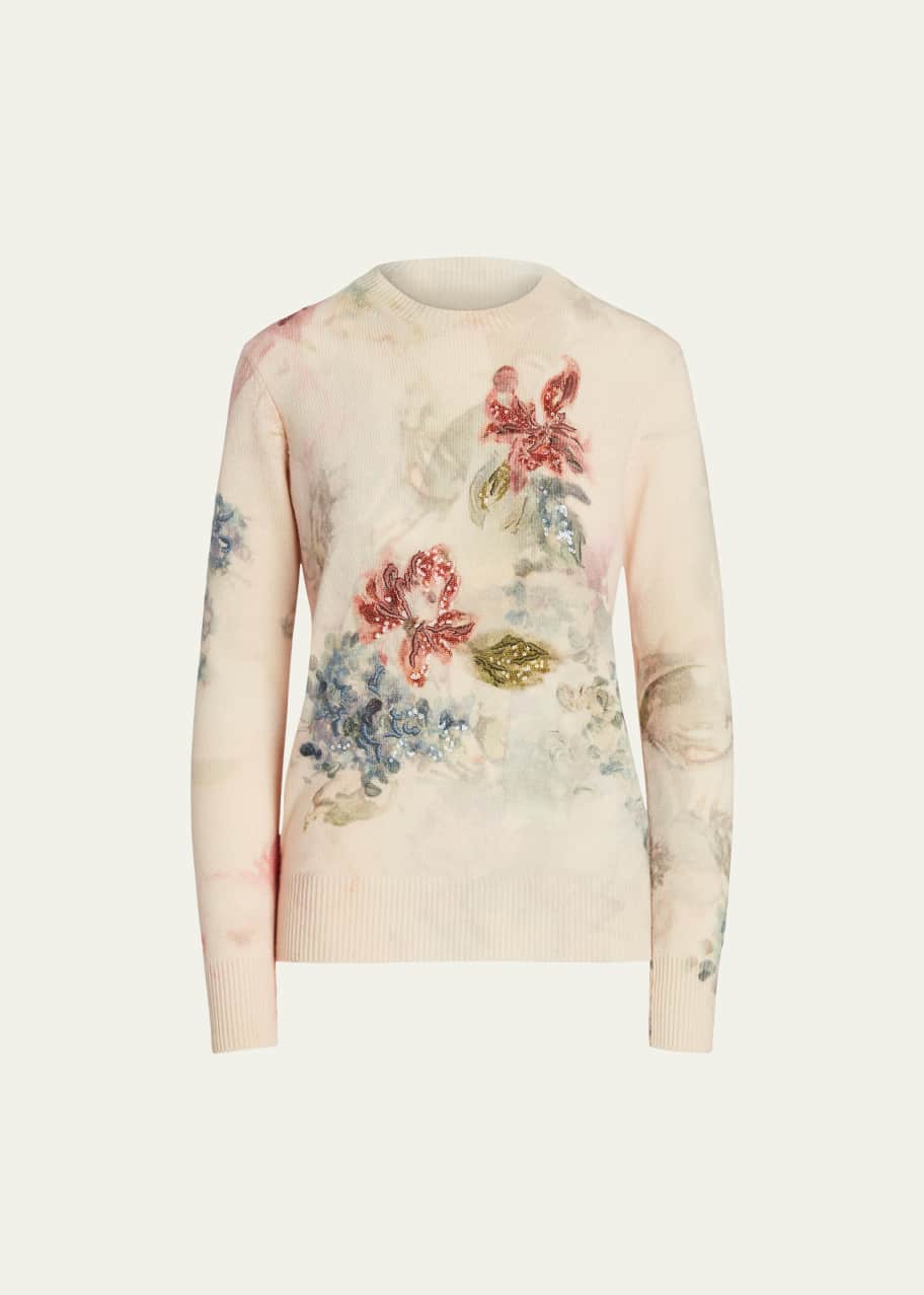 Ralph Lauren Collection Artisanal Cashmere Sweater with Sequin Detail ...