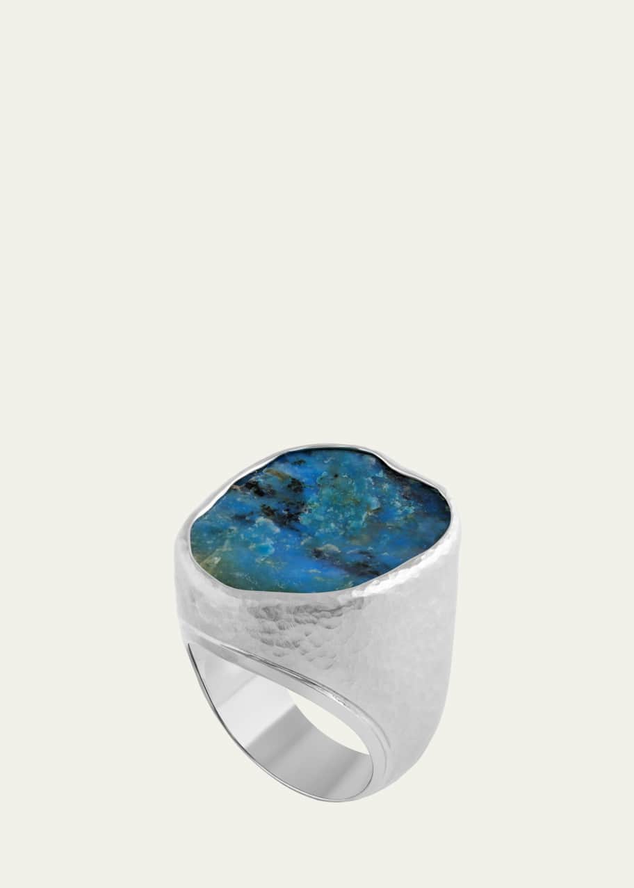 Jorge Adeler Men's 18K White Gold Peruvian Opal Ring - Bergdorf Goodman