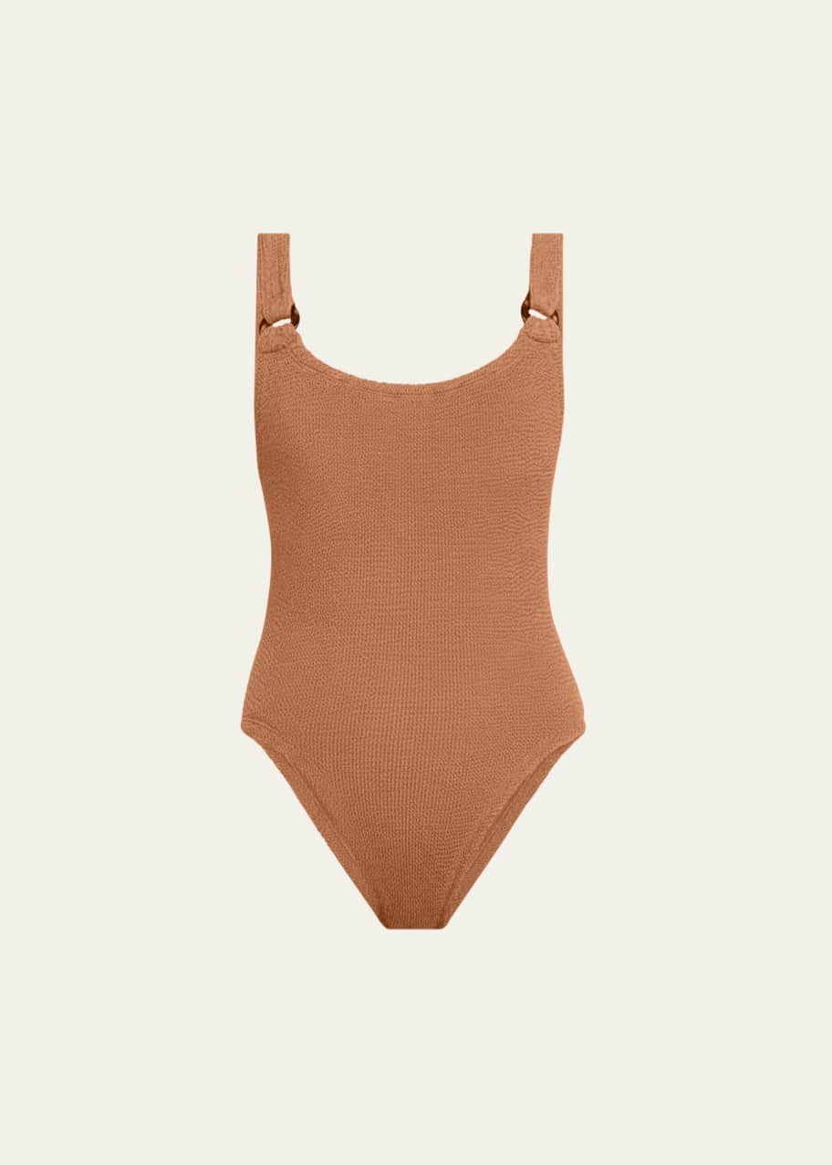 Hunza G Domino One-Piece Swimsuit - Bergdorf Goodman