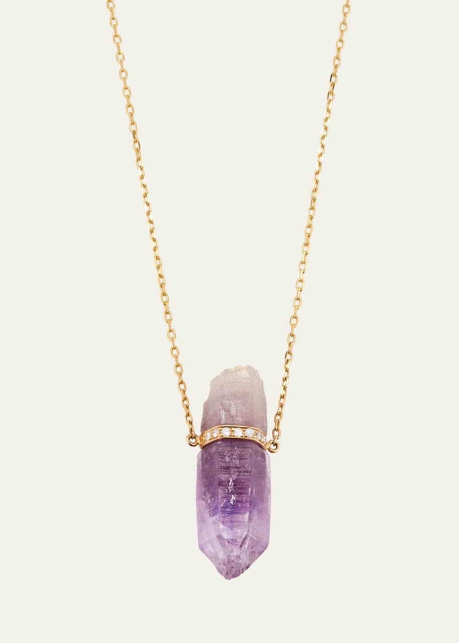 JIA JIA Vera Cruz Amethyst and Diamond Bar Necklace - Bergdorf Goodman