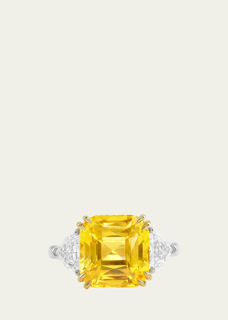 SONYA K. Bridget Yellow Sapphire and Diamond Statement Ring - Bergdorf ...