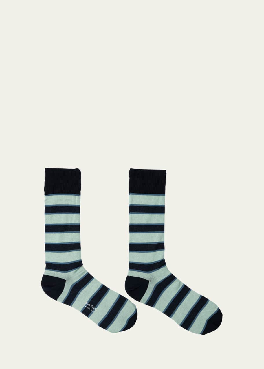 Paul Smith Men's Eric Stripe Crew Socks - Bergdorf Goodman