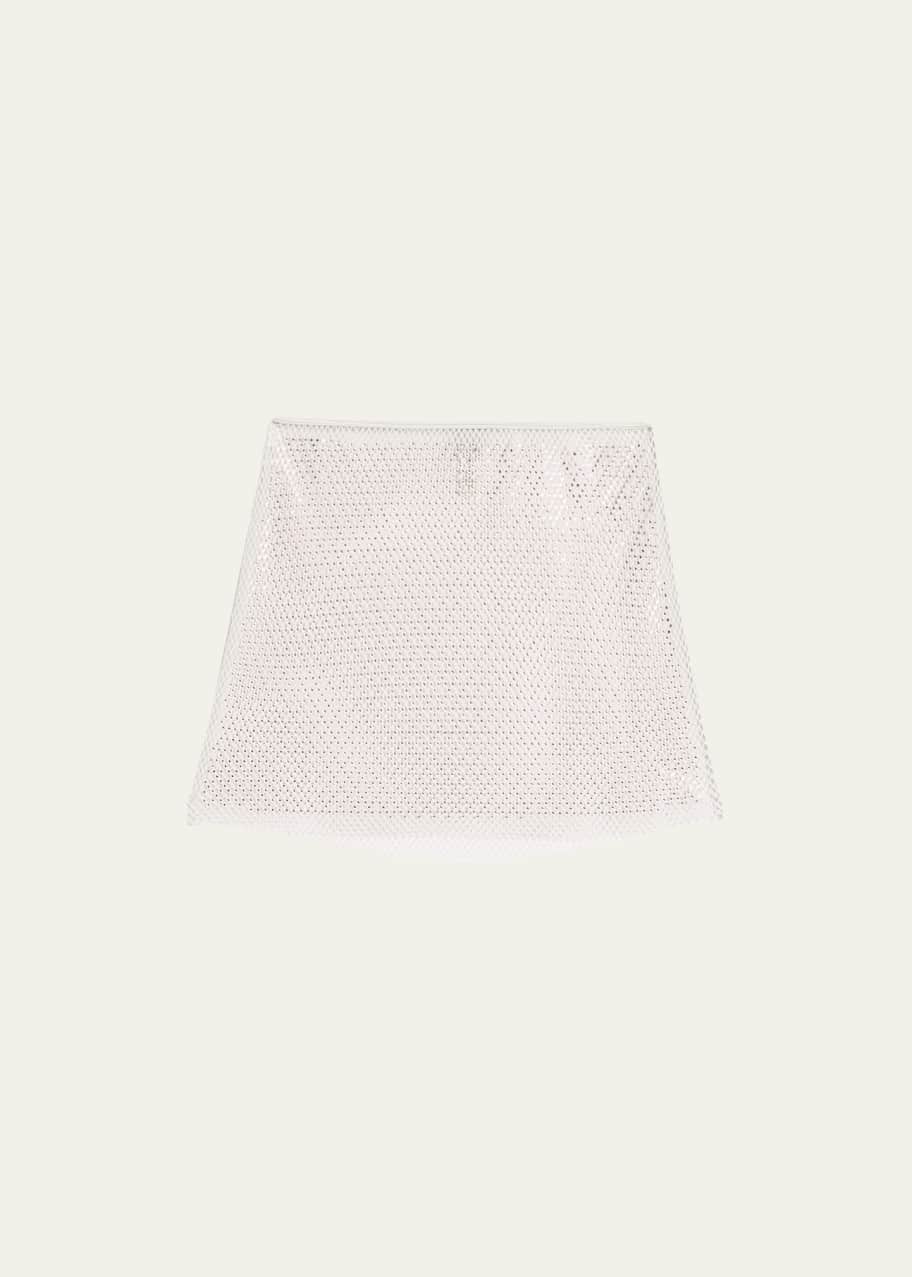 SWAROVSKI x SKIMS Stretch Net Crystal-Embellished Mini Skirt - Bergdorf ...