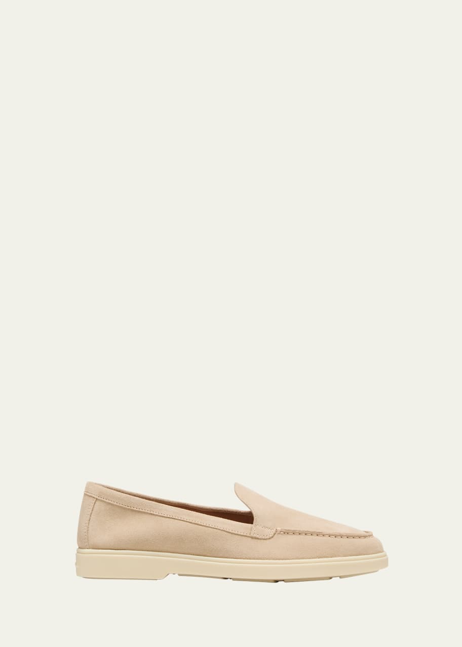 Santoni Yaltamoc Suede Slip-On Loafers - Bergdorf Goodman