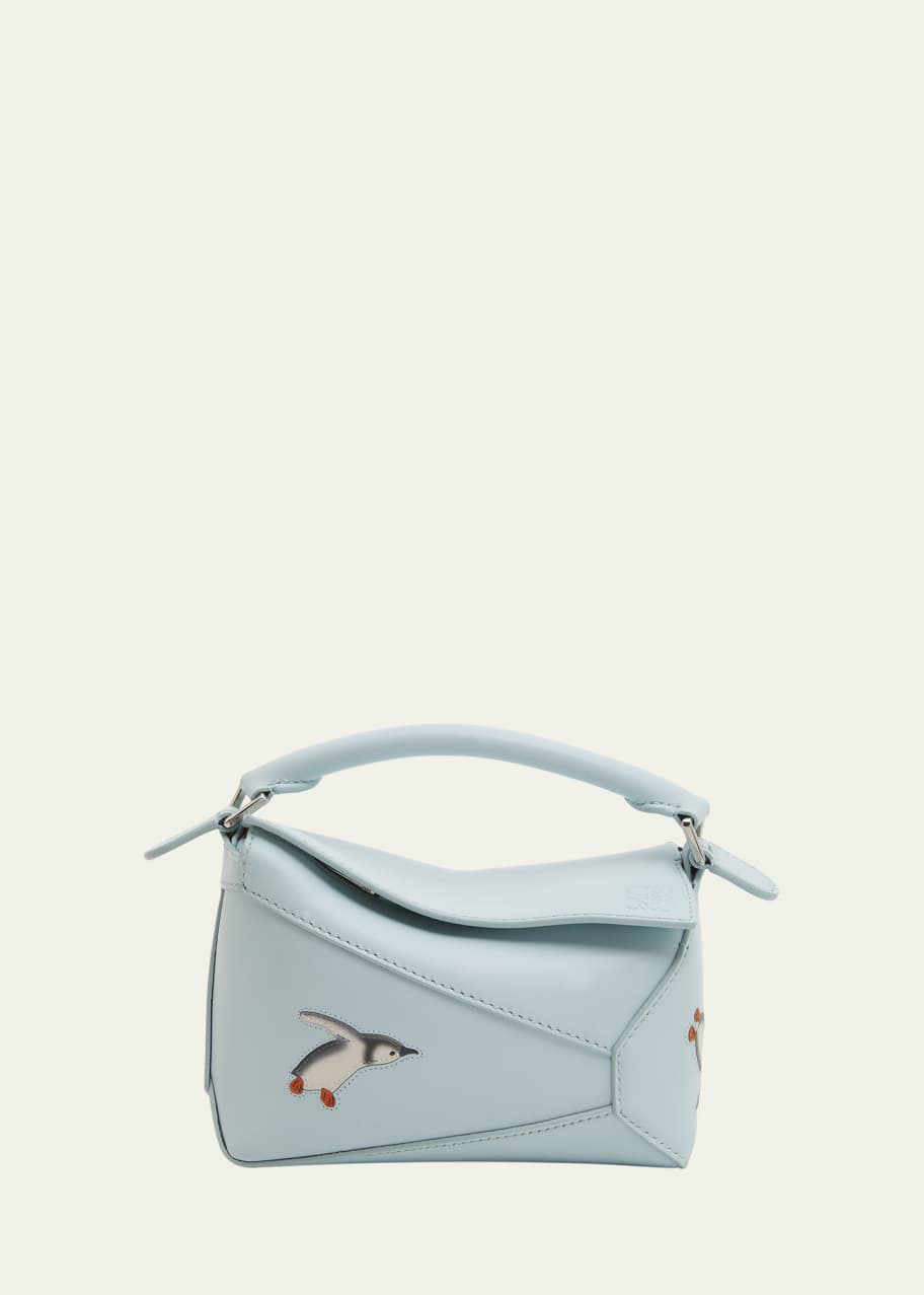 Loewe Puzzle Edge Mini Penguins Top-Handle Bag - Bergdorf Goodman