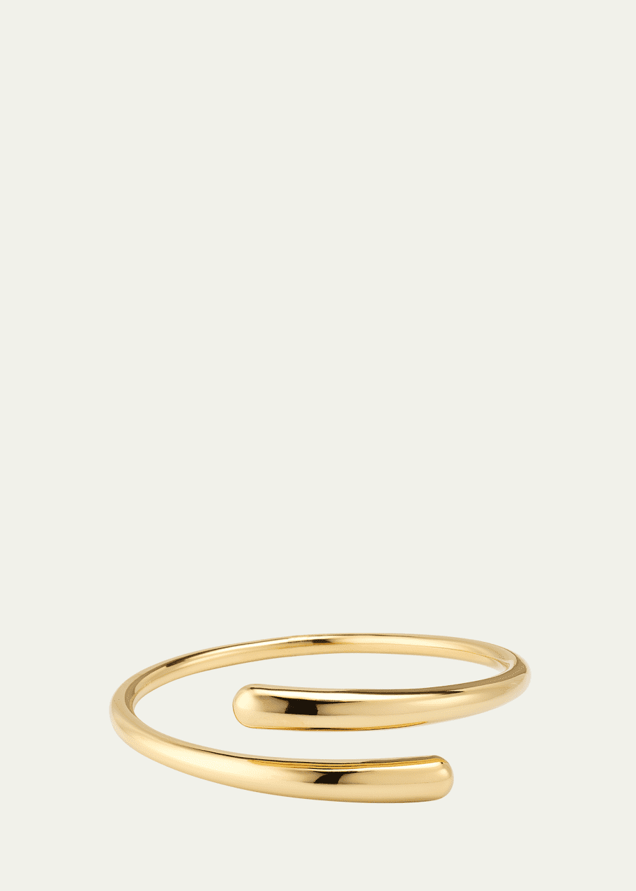LIE STUDIO Olga 18K Yellow Gold Plated Coil Bangle Bracelet - Bergdorf Goodman