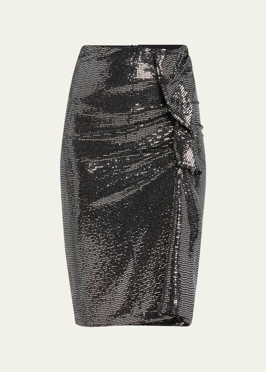 Etoile Isabel Marant Dolene Metallic Draped Skirt - Bergdorf Goodman