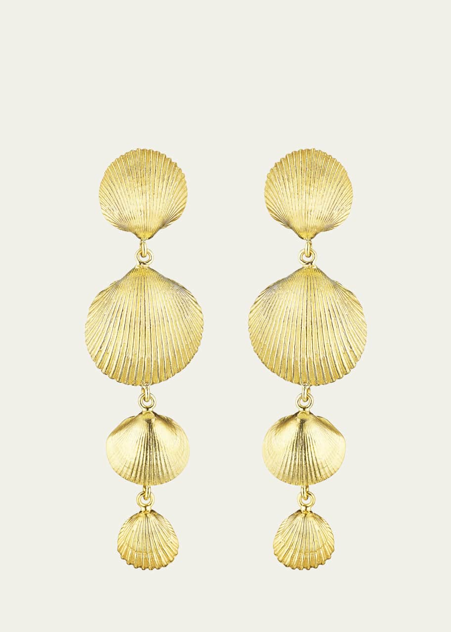 CADAR 18K Yellow Gold Shell Drop Earrings - Bergdorf Goodman