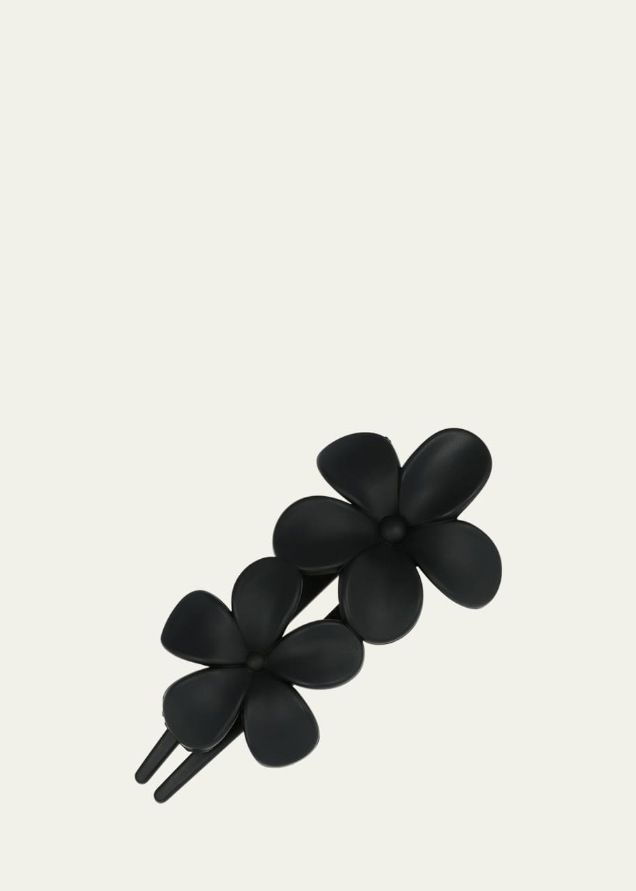 L. Erickson Carmel Floral Pinch Clip - Bergdorf Goodman