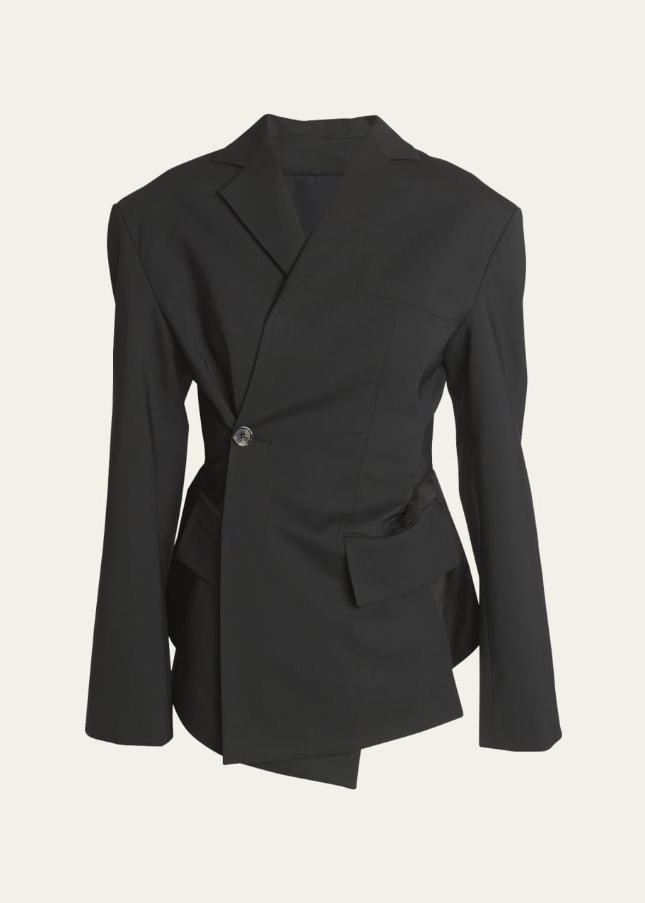 A.W.A.K.E. MODE Backless Single-Breasted Jacket with Ties - Bergdorf ...