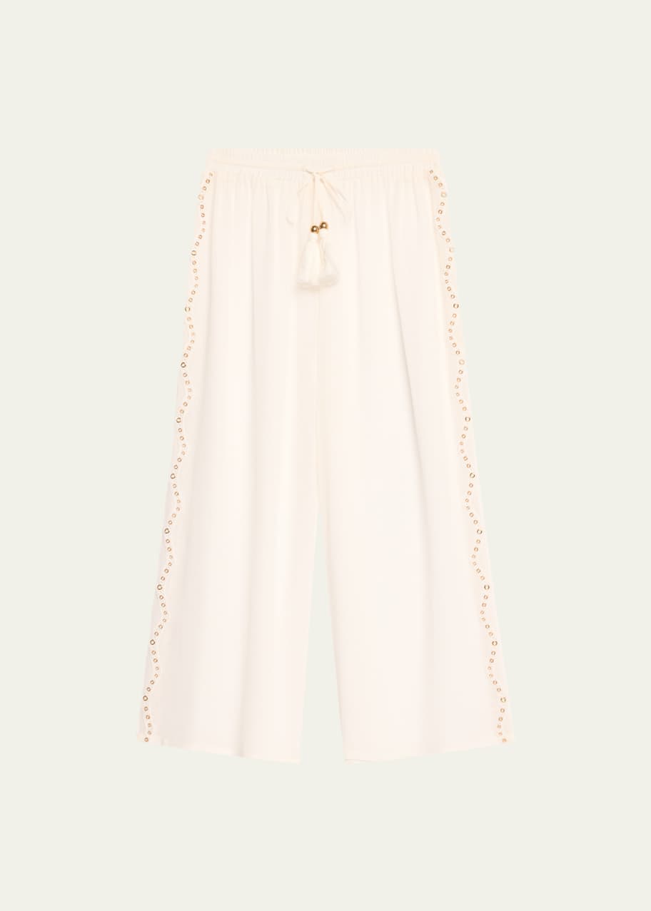 Ramy Brook Shelby Grommet-Trim Drawstring Pants - Bergdorf Goodman