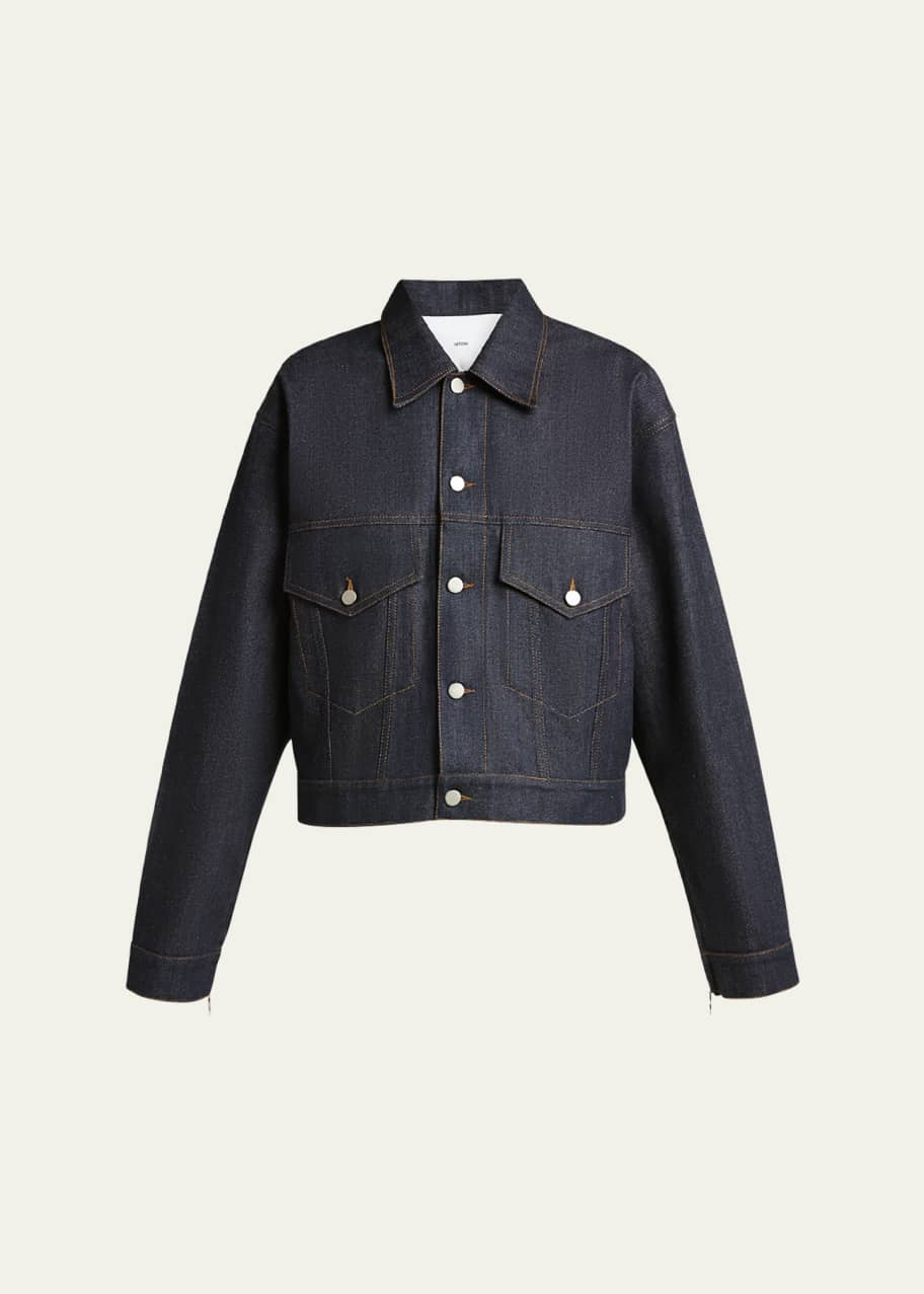 SETCHU Zip-Cuff Denim Jacket - Bergdorf Goodman