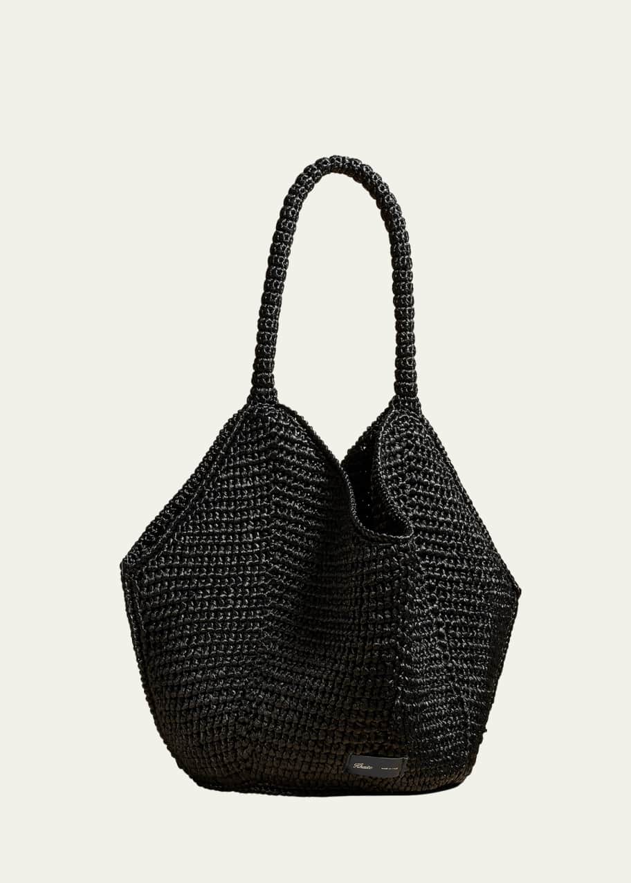 Khaite Lotus Medium Raffia Bucket Bag - Bergdorf Goodman