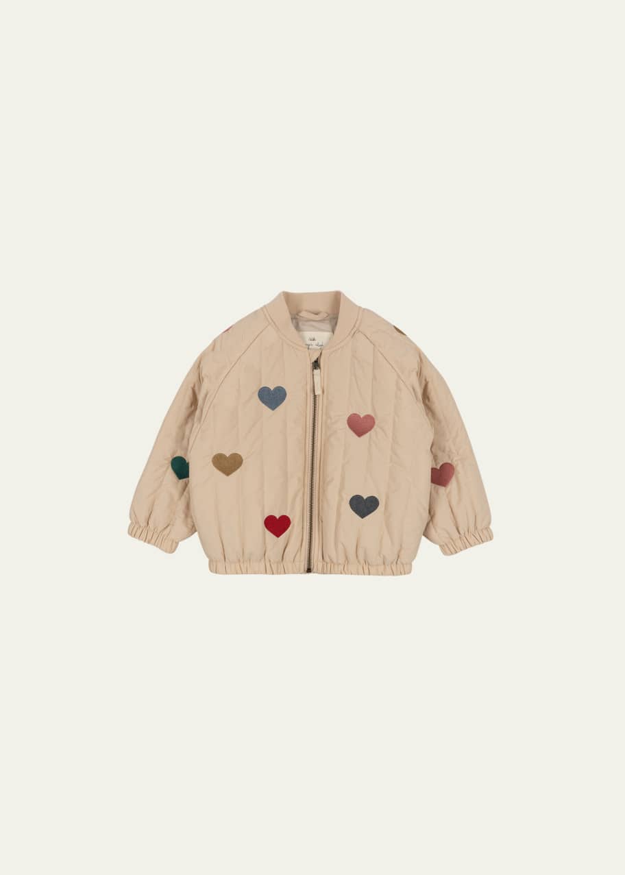 Konges Slojd Girl's Juno Heart Bomber Jacket, Size 2-4 - Bergdorf Goodman