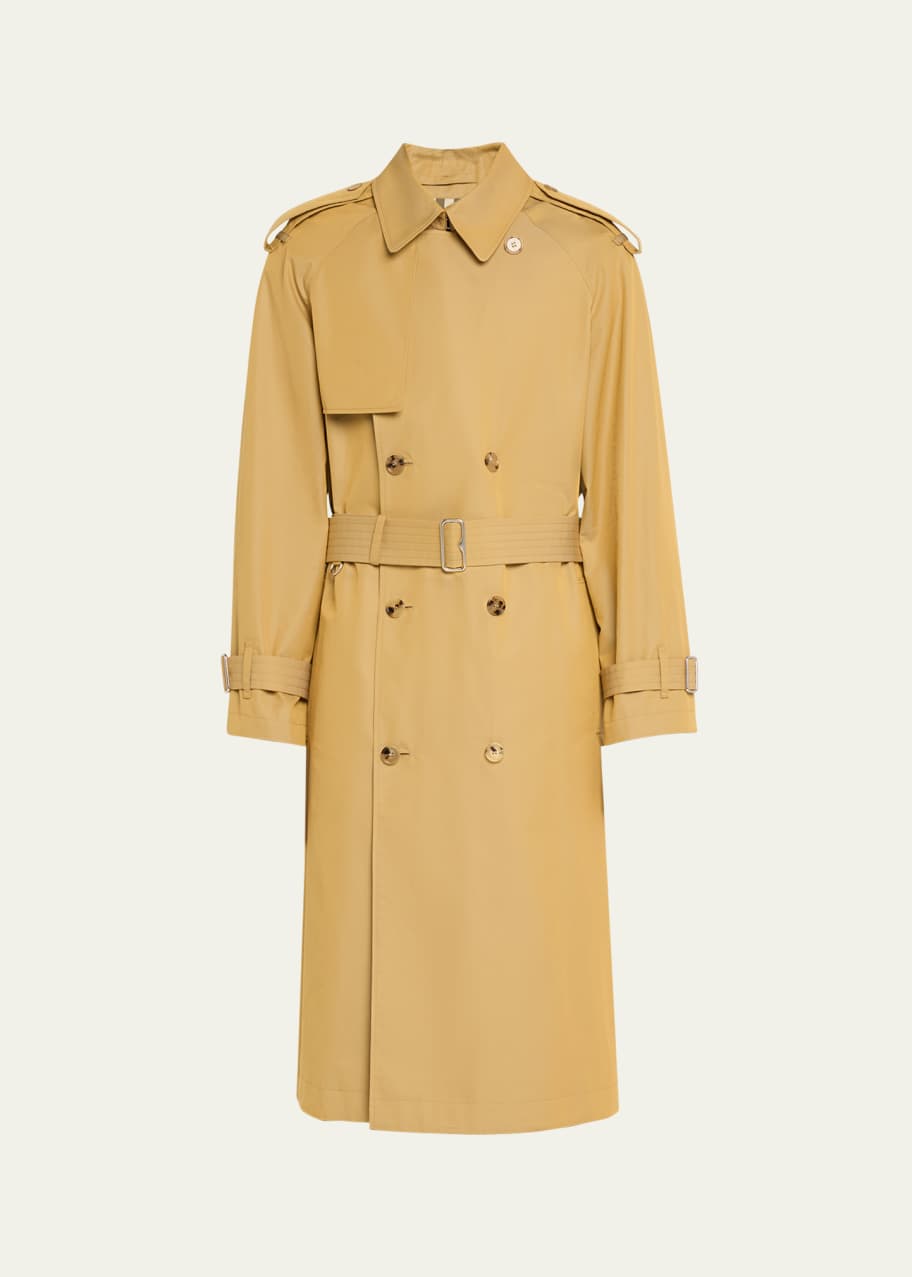 Burberry Men s Cotton Gabardine Belted Trench Coat Bergdorf Goodman