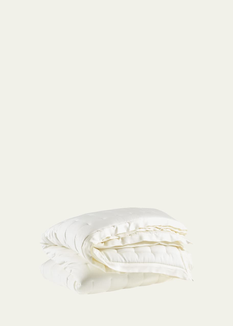 Pine Cone Hill Puff Tencel King Quilt, Ivory - Bergdorf Goodman