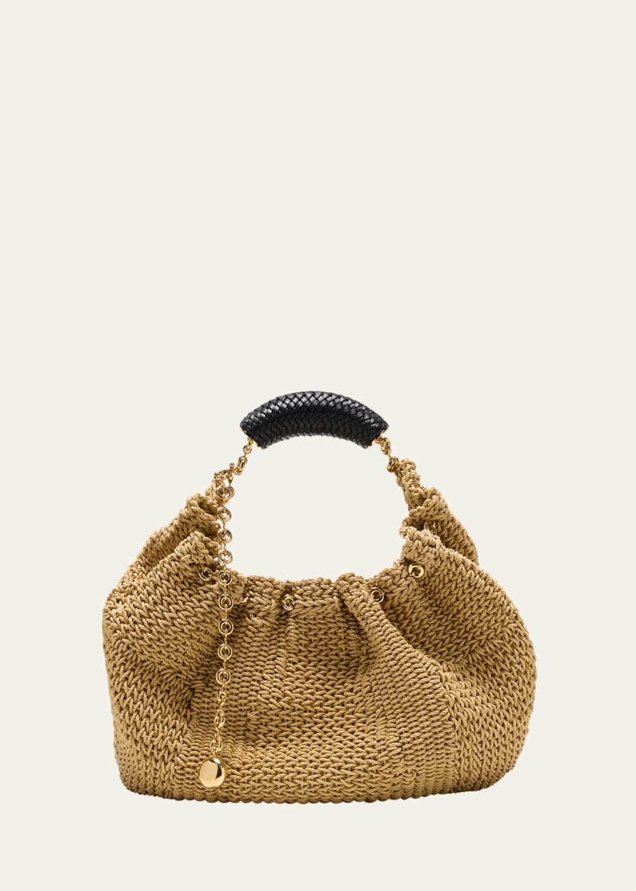 Loewe Squeeze Medium Woven Shoulder Bag - Bergdorf Goodman