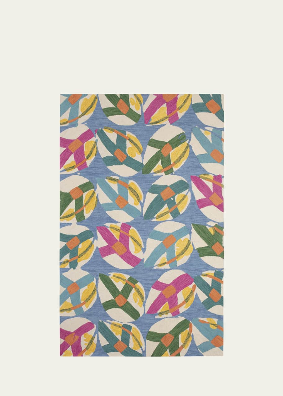 Annie Selke x Kit Kemp Lily Pad Spring Micro-Hooked Rug, 10' x 14 ...
