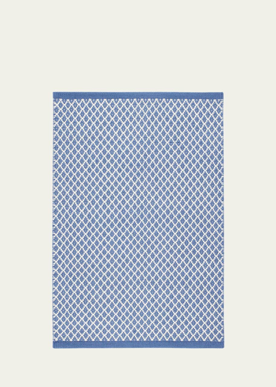 Annie Selke Mainsail French Blue Handwoven Indoor/Outdoor Rug, 10' x 14 ...