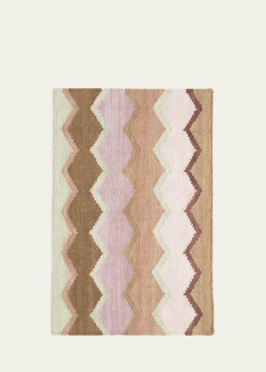 Annie Selke x Kit Kemp Safety Net Earth Handwoven Rug, 8' x 10 ...