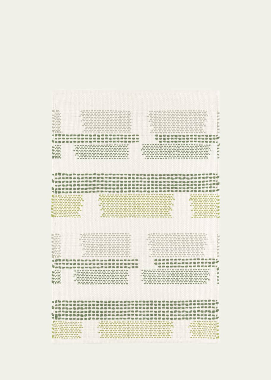 Annie Selke x Kit Kemp Tread Lightly Green Handwoven Rug, 5' x 8 ...