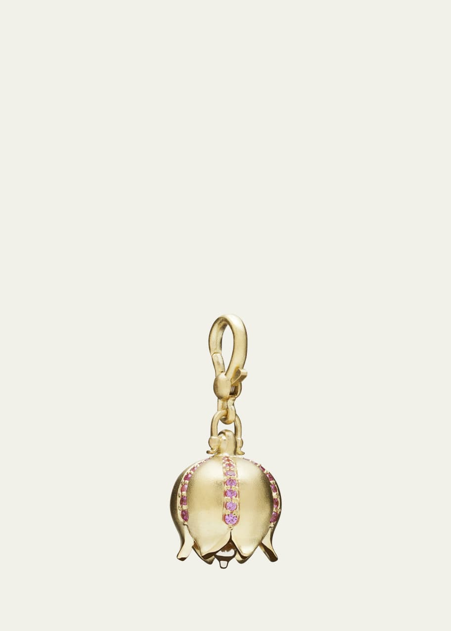 Paul Morelli 18k Yellow Gold Pink Sapphire Bell Charm - Bergdorf Goodman
