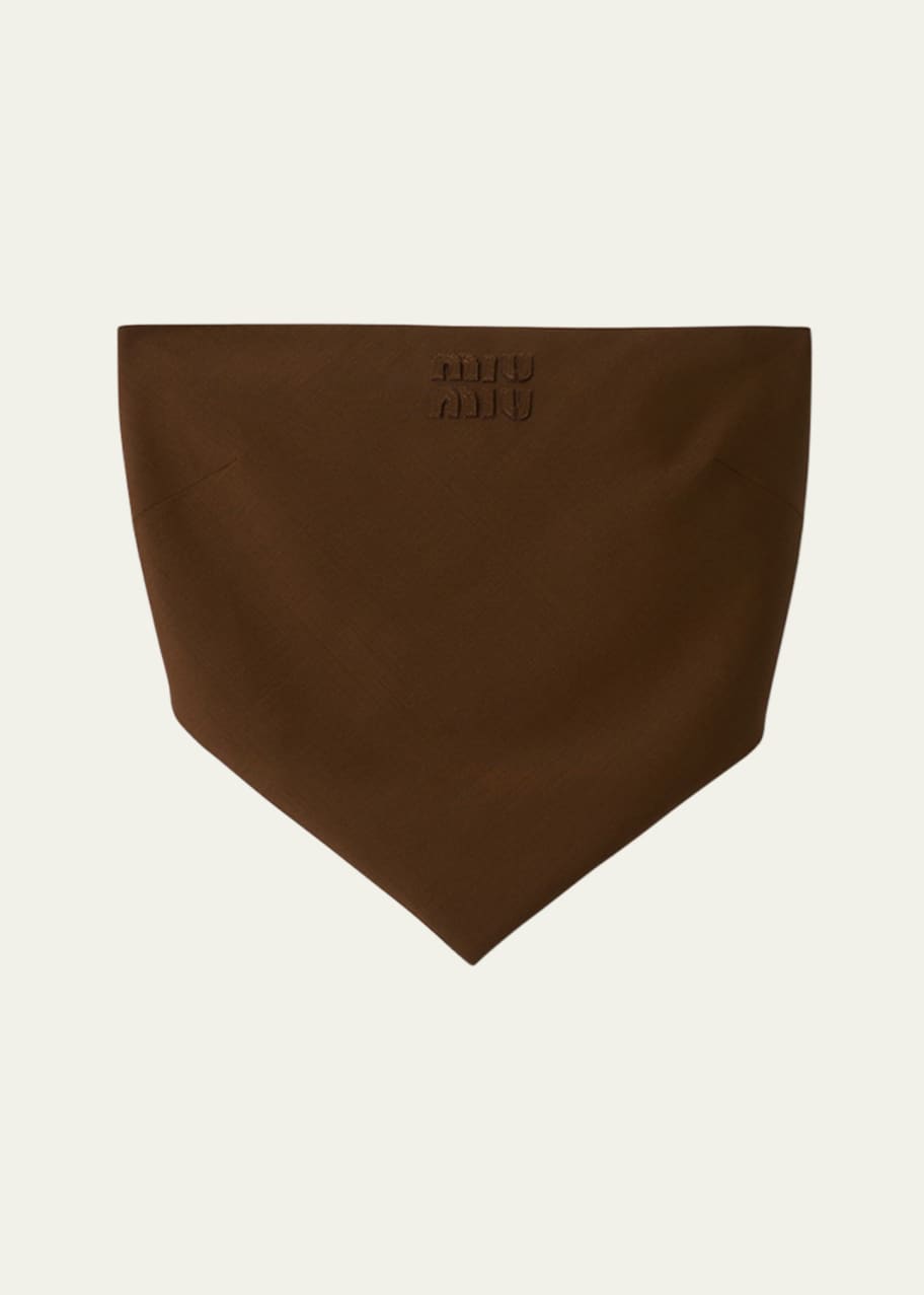 Miu Miu Bandeau Handkerchief Wool Top - Bergdorf Goodman