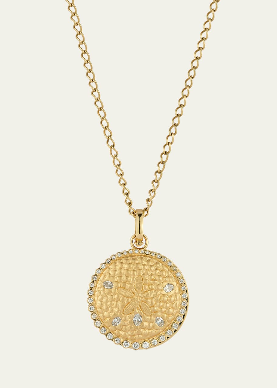 RENNA Sand Dollar Locket Necklace with Diamonds - Bergdorf Goodman