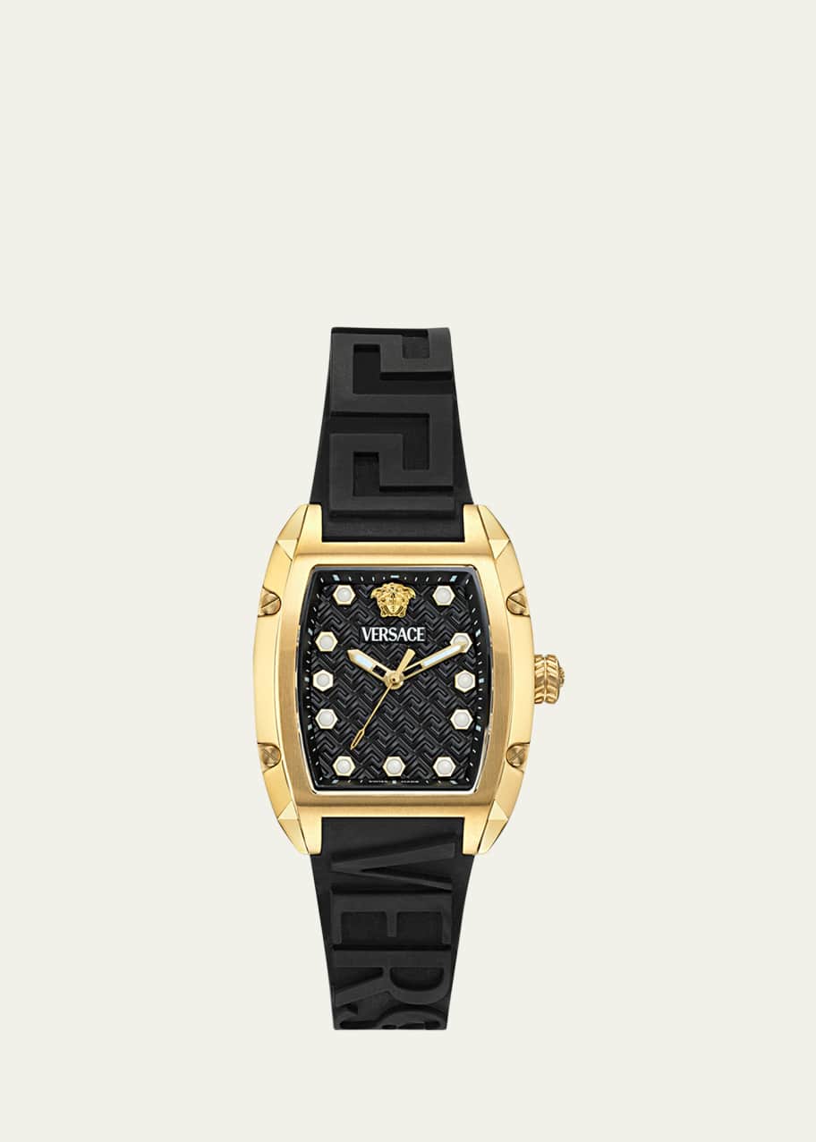 Versace 44.8x36mm Versace Dominus Watch with Silicone Strap - Bergdorf ...