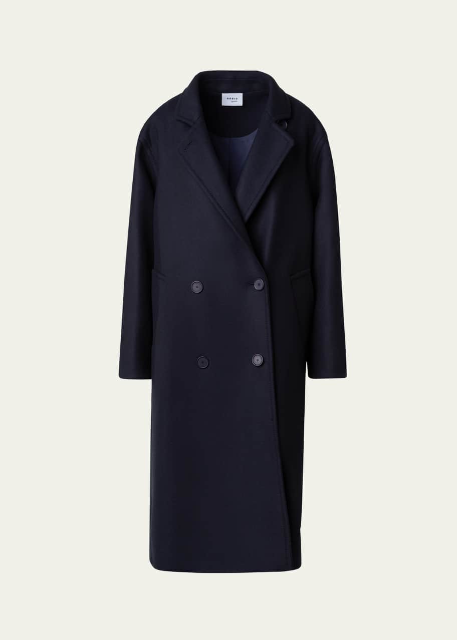 Akris punto Wool Felt Double-Breasted Overcoat - Bergdorf Goodman