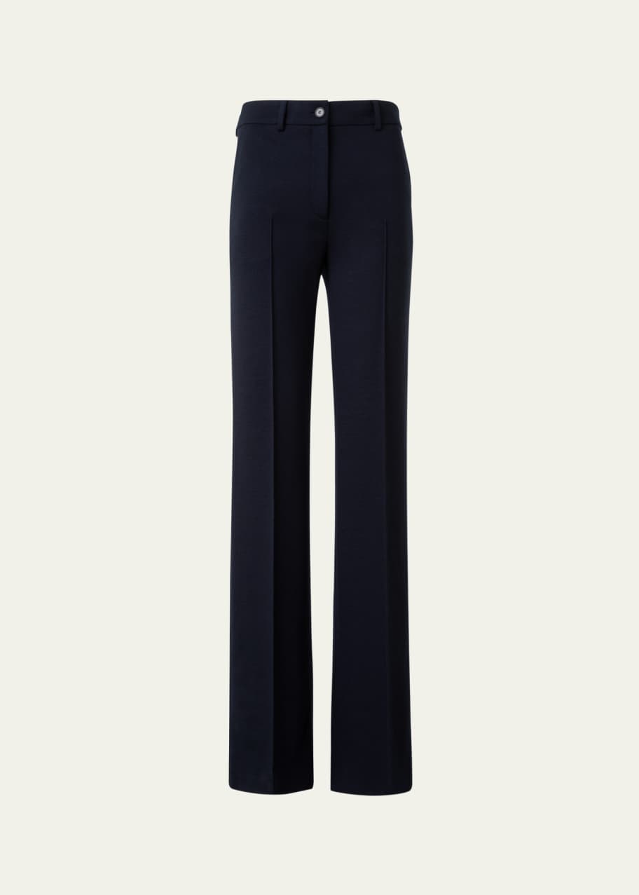 Akris punto Faysa Felted Wool Jersey Pants - Bergdorf Goodman