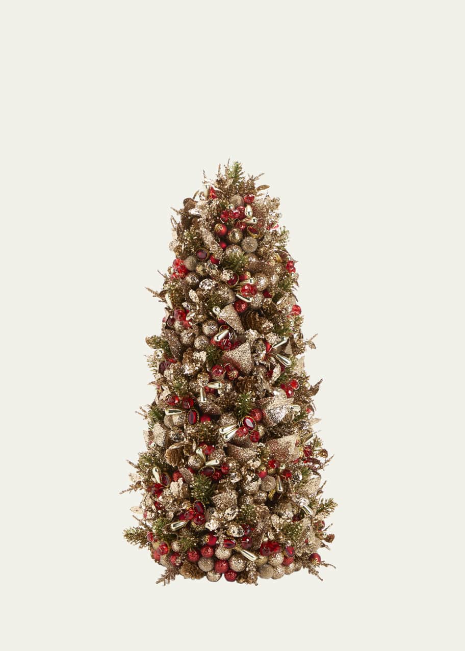 Salzburg Creations Gilded Holiday 18" Tabletop Tree - Bergdorf Goodman