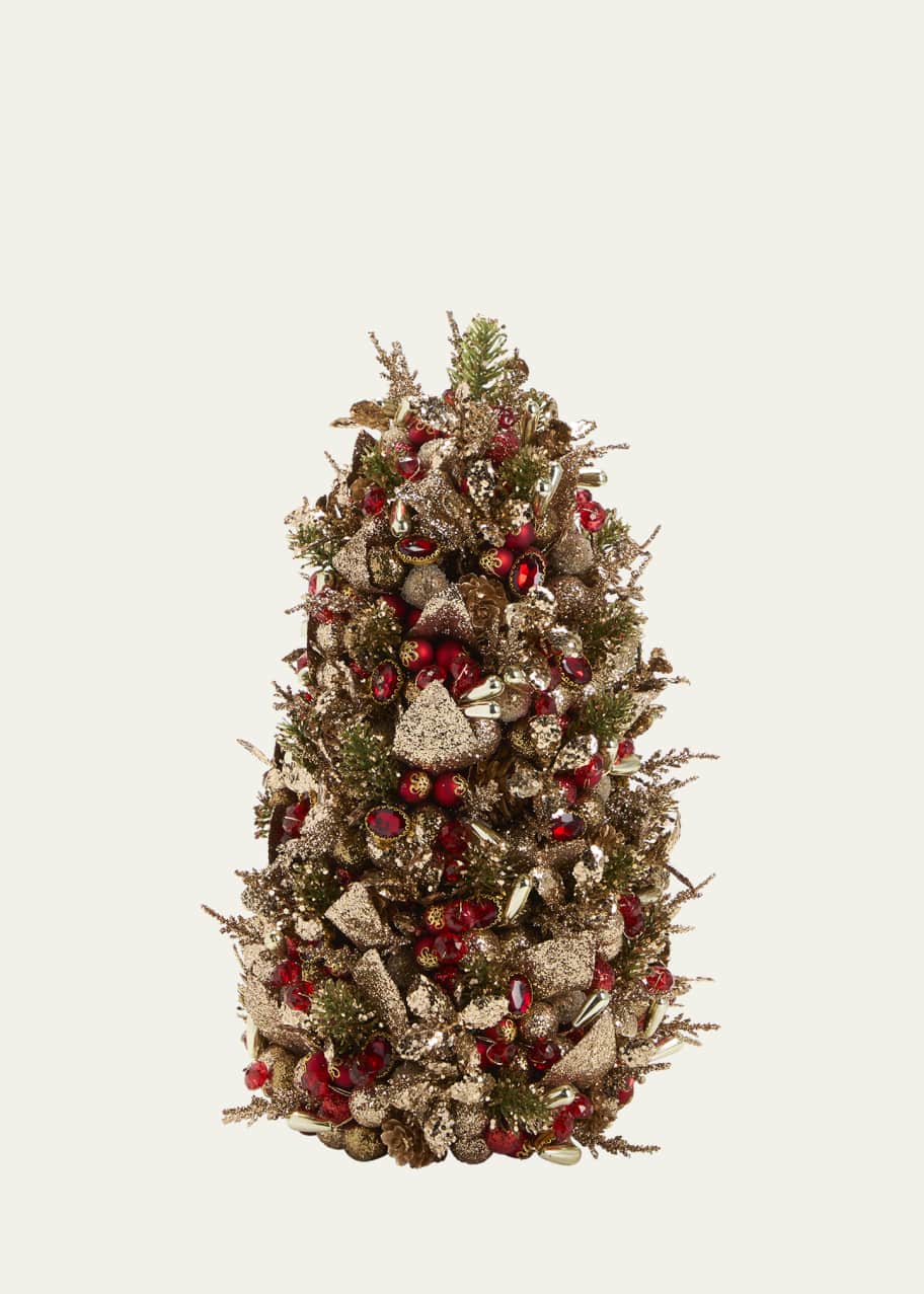 Salzburg Creations Gilded Holiday 12" Tabletop Tree - Bergdorf Goodman