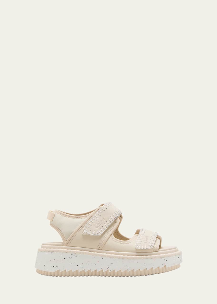 Chloe x High Summer Lilli Nylon Stitch Dual-Grip Flatform Sandals ...