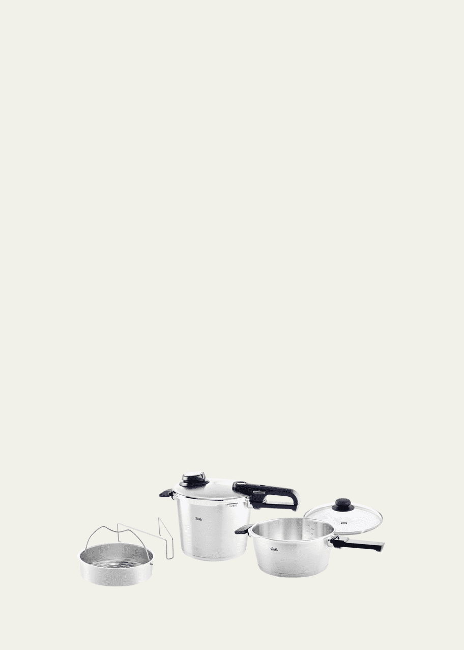 Fissler Vitavit Premium Pressure Cooker and Steamer Set with Glass Lid ...