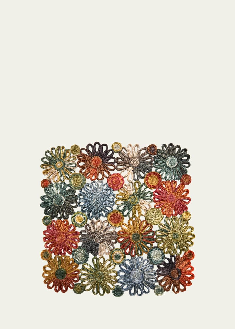 Deborah Rhodes Patchwork Daisy Square Placemat - Bergdorf Goodman